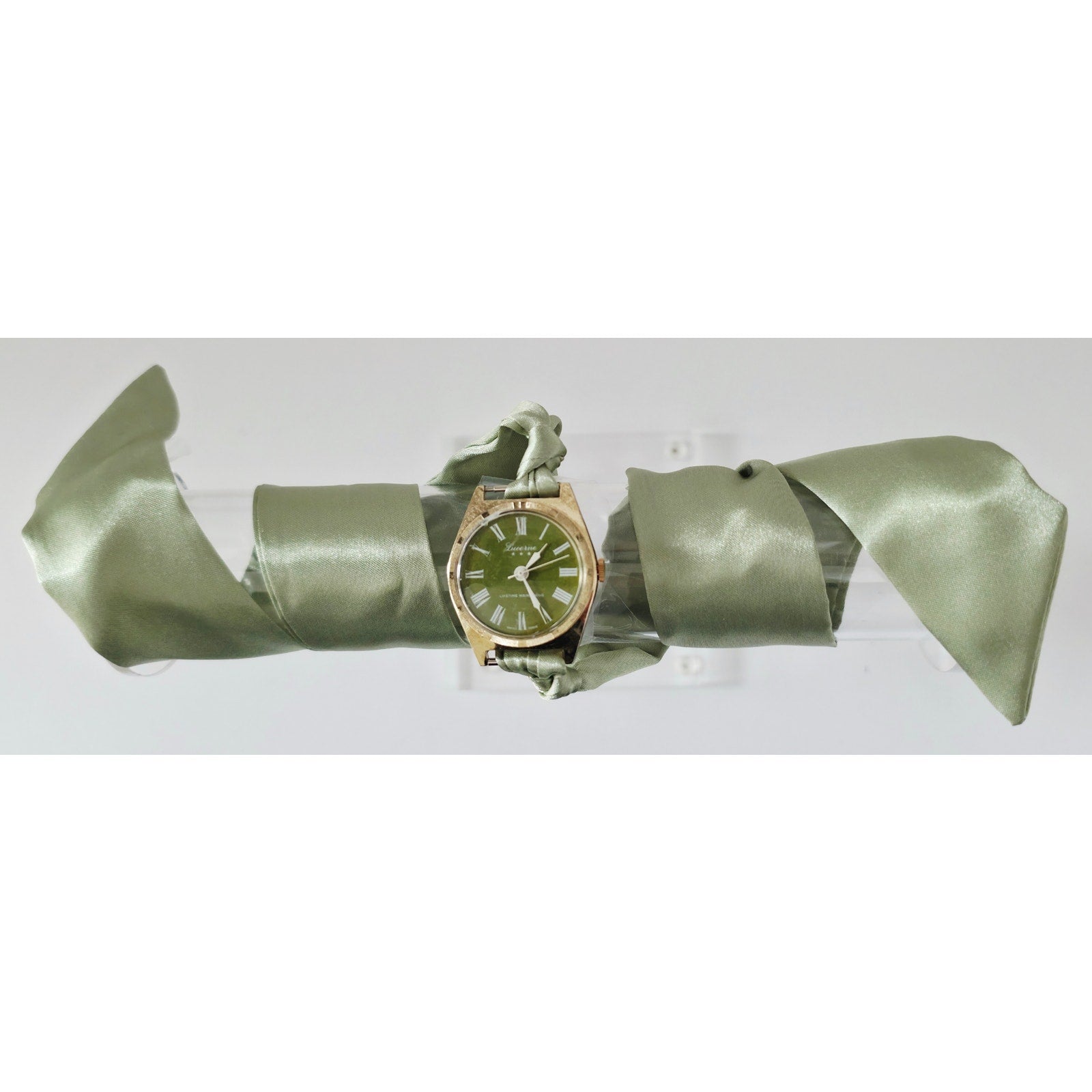 "Frozen In Time" 1960's Vintage Watch Face w/ Silk/Satin Tie Bracelet ...